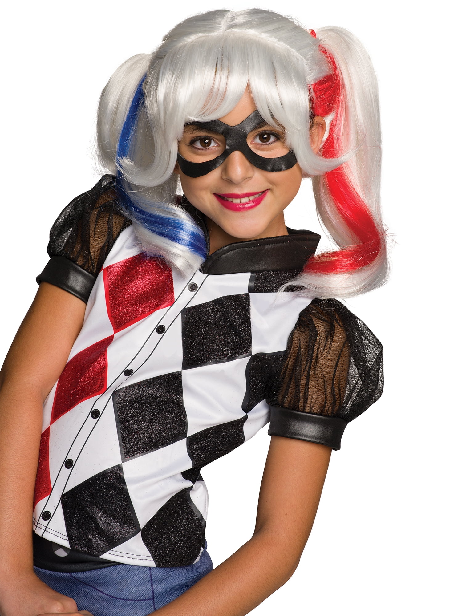 DC SuperHero Girls Harley Quinn Wig - Walmart.com