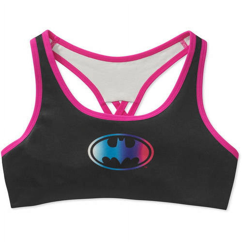 DC Superhero Batman Girls Bra, Seamless Racer Bra (Little Girls & Big ...