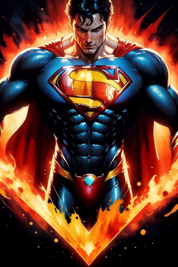 DC Superman Diamond Painting Kits for Adults, DIY 5D Round Full Drill ...