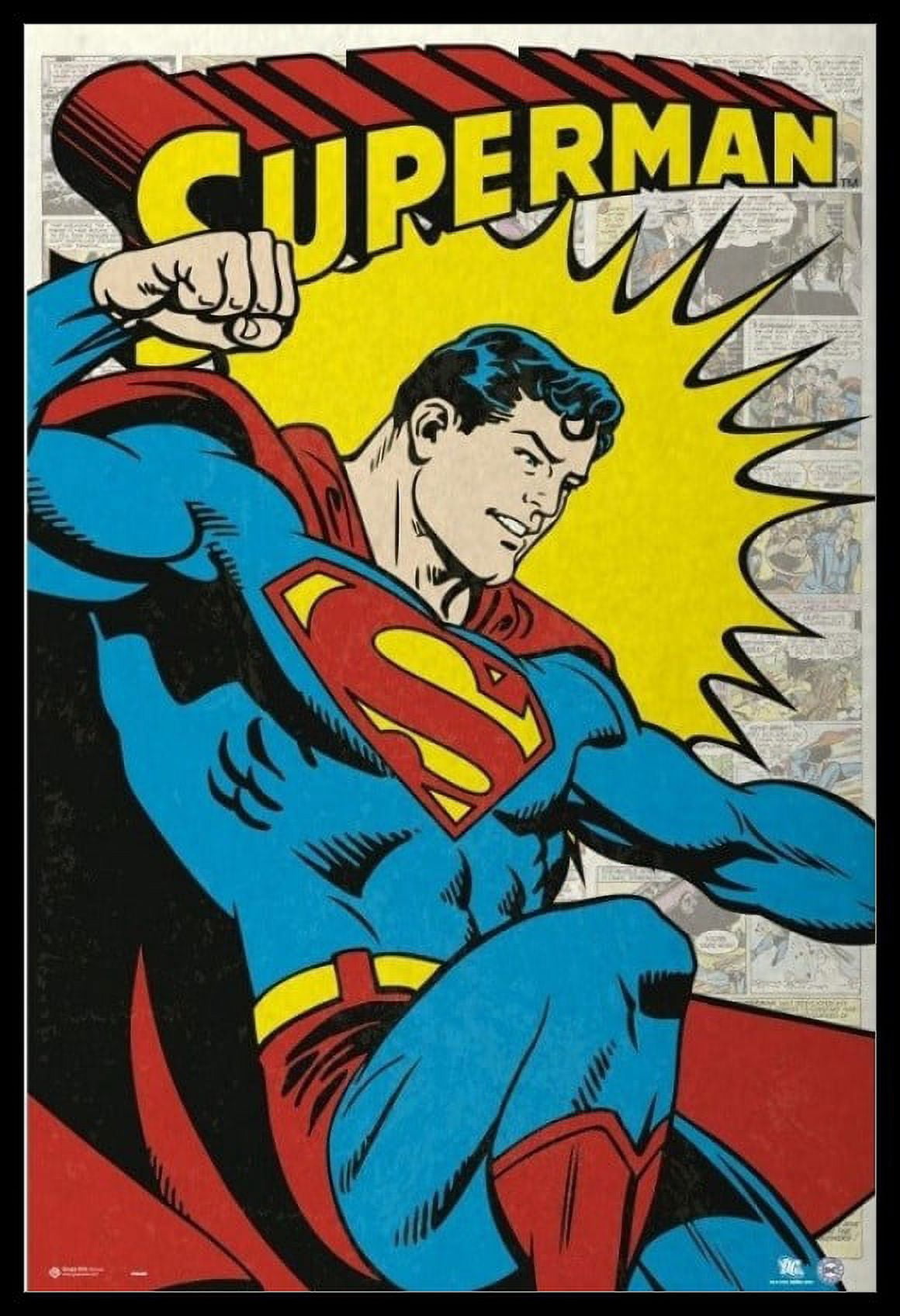 DC Superman Laminated & Framed Poster (24 x 36) - Walmart.com