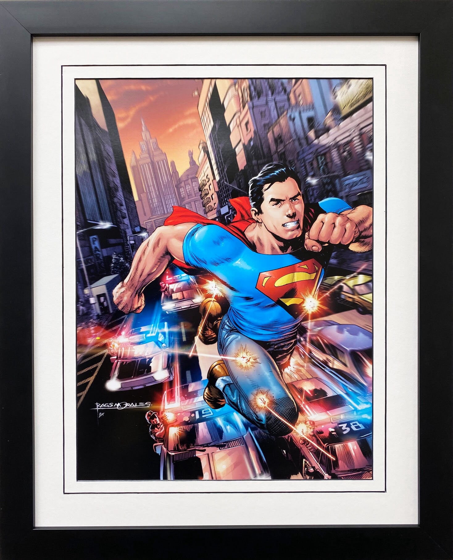 DC "Superman in the City AC Vol 2" Framed Matted Comic Book Poster Art ...
