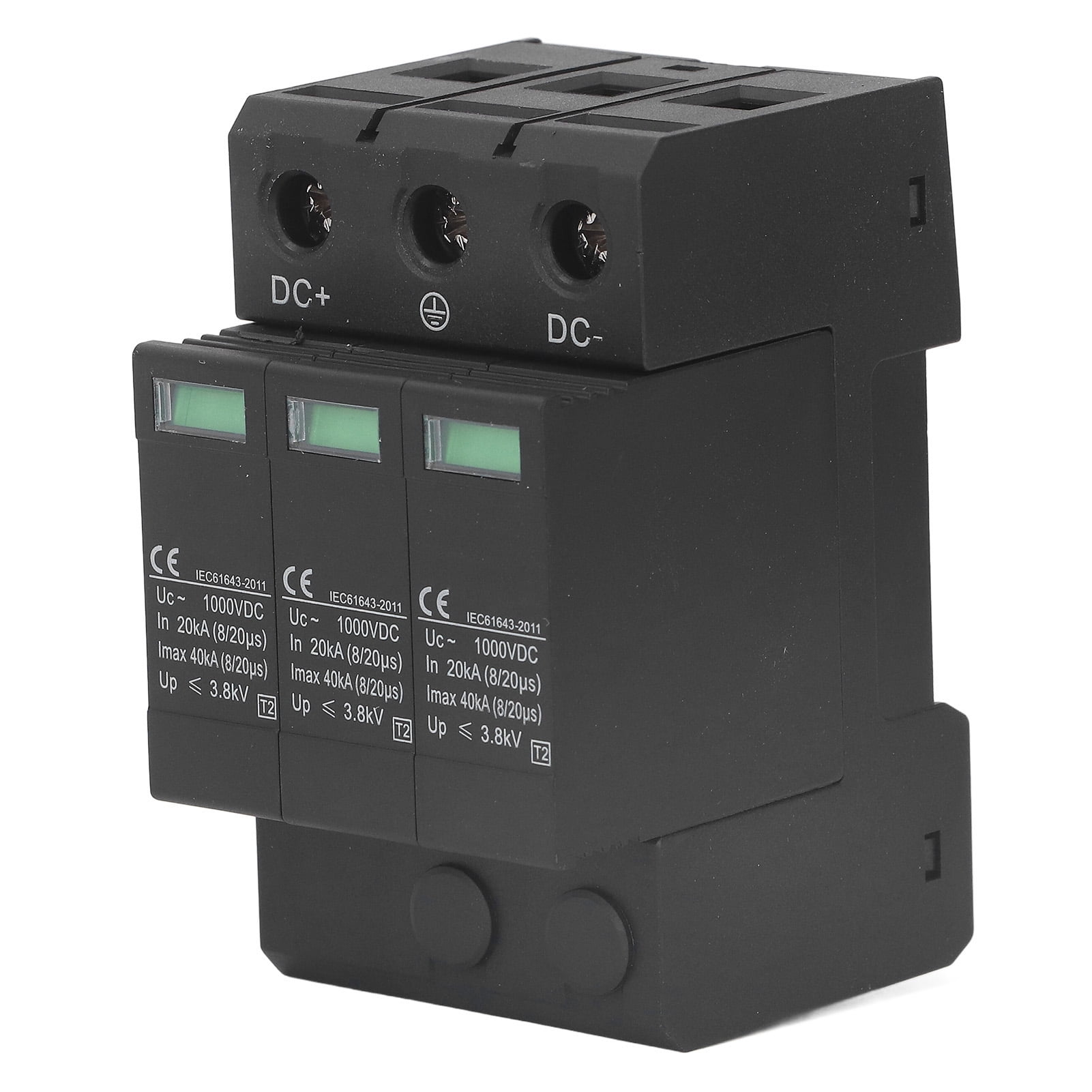 DC Surge Protector 40KV 3P Quick Response Flame Retardant Modular ...