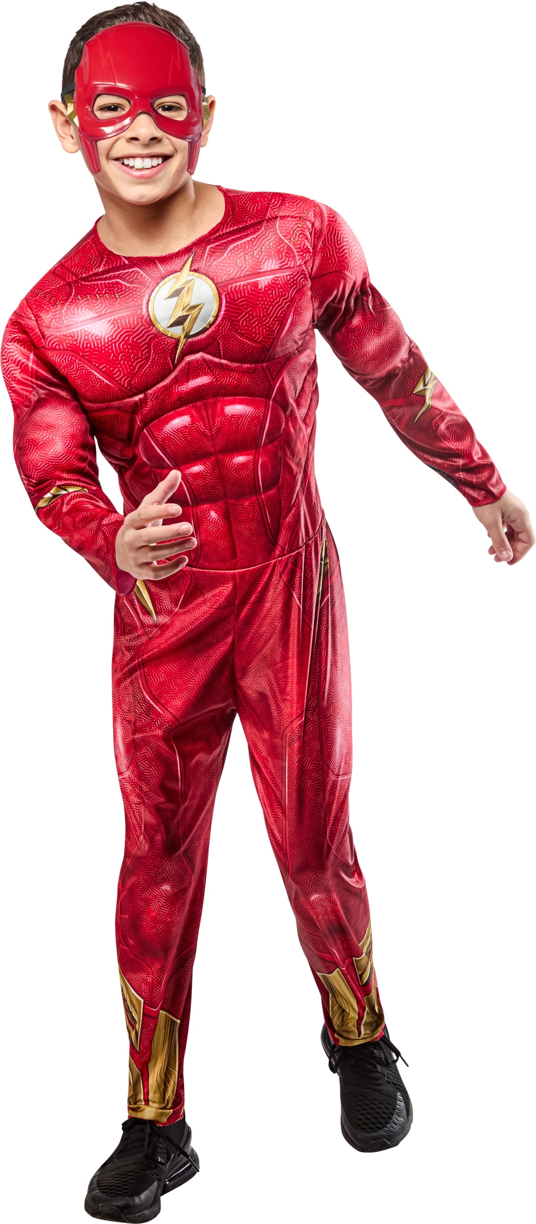 DC Comics The Flash Muscle Chest Costume for Children by Rubies, Boys ...
