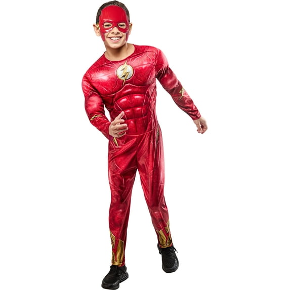 DC Comics The Flash Muscle Chest Costume for Children by Rubies, Boys ...