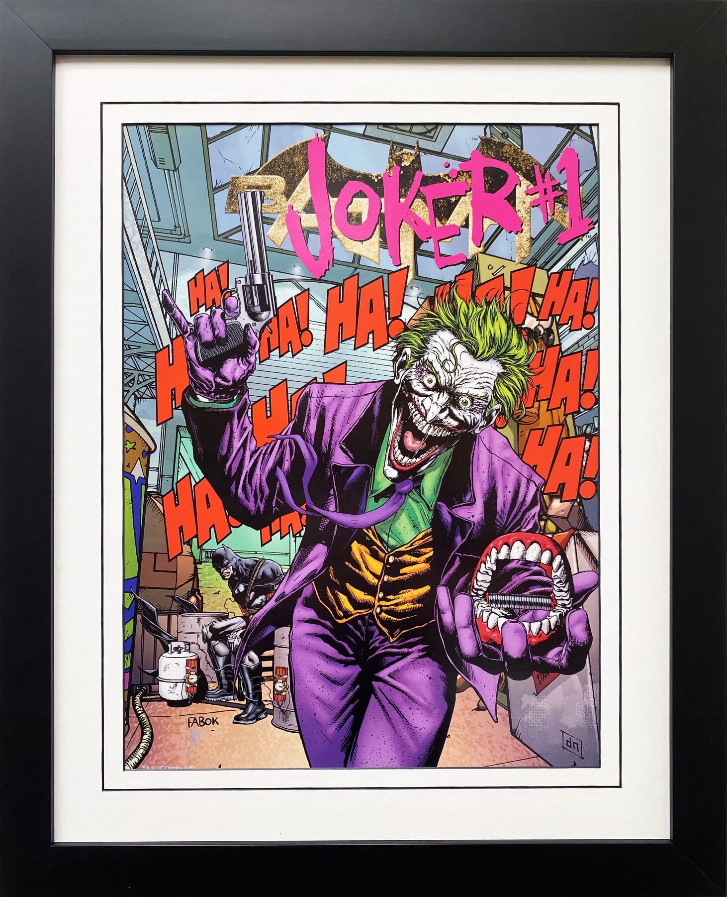 DC "The Joker - Batman Vol 2 #23" CUSTOM FRAMED Matted Comic Book ...