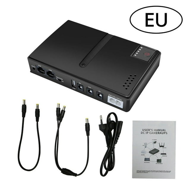 DC UPS Battery Backup Uninterruptible 1036P 5V 9V 12V Portable ...