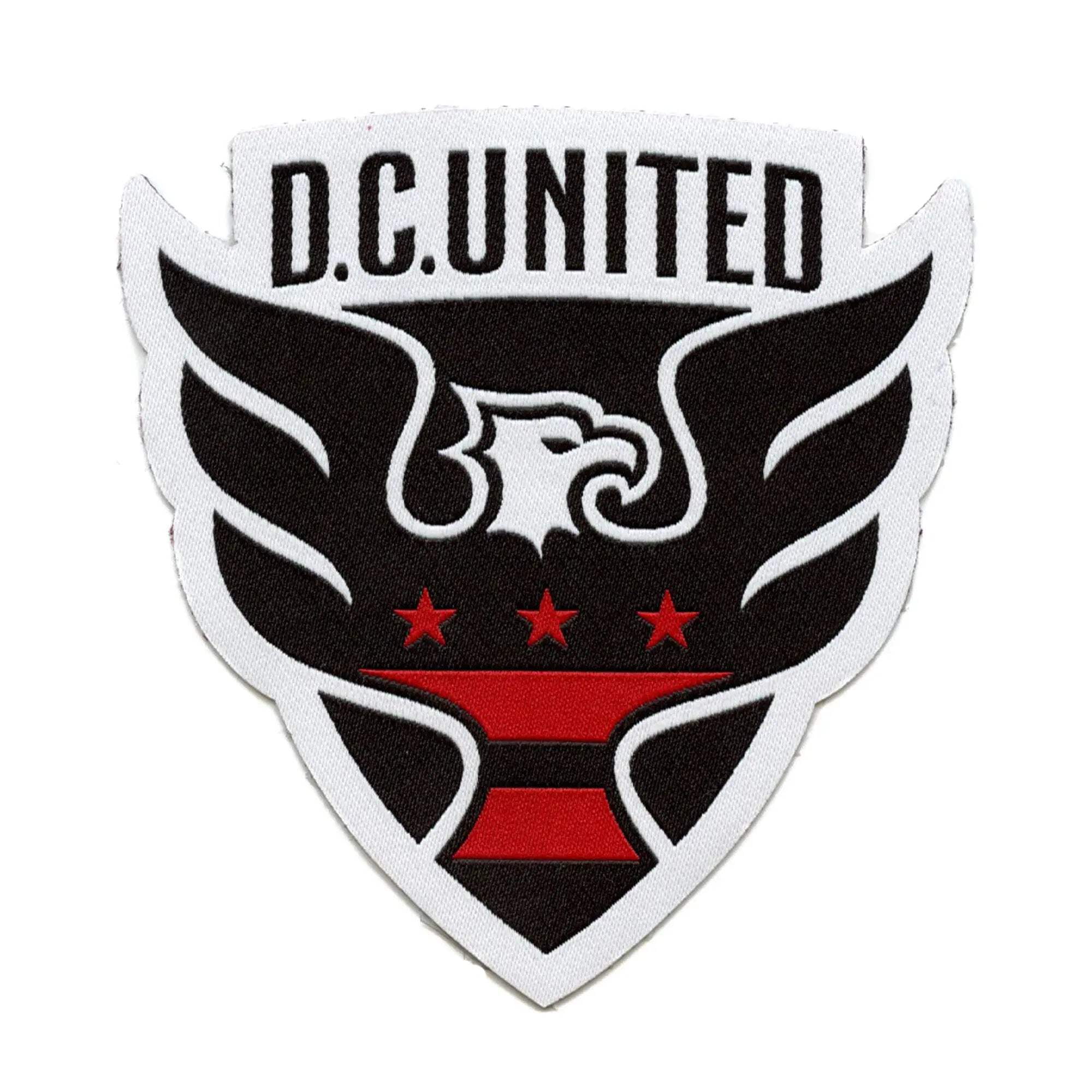 DC United Primary White Team Patch Crest Pro-Weave Jersey Woven ...