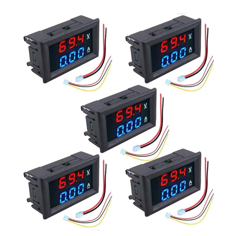 DC Voltage and Current Meter Set of 25 Dual Display Meters Measuring ...