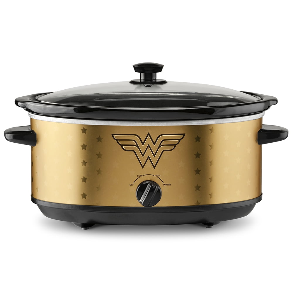 DC Wonder Woman 7-Quart Slow Cooker; Model: DCW-7; Brand: DC Comics ...