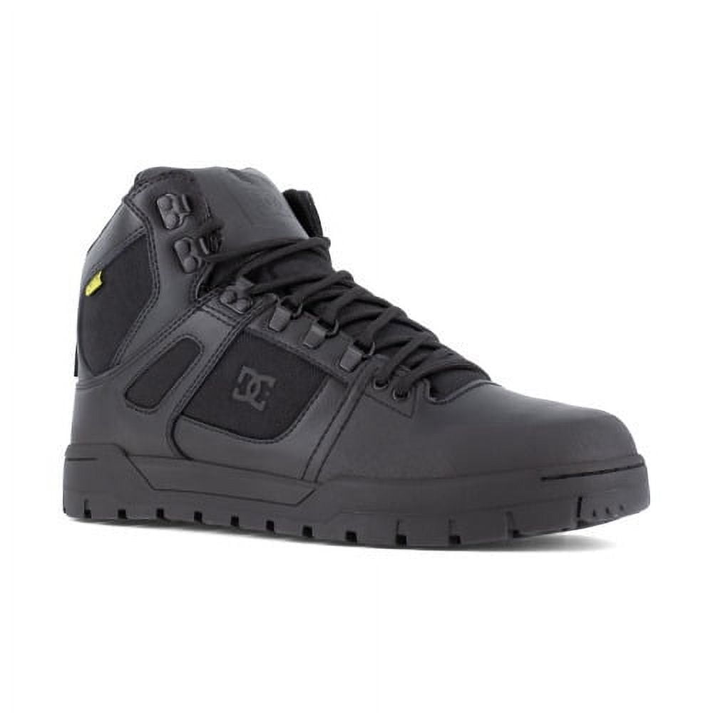 DC Work Crew Men's Waterproof High Top Composite Toe Black Work Shoes ...
