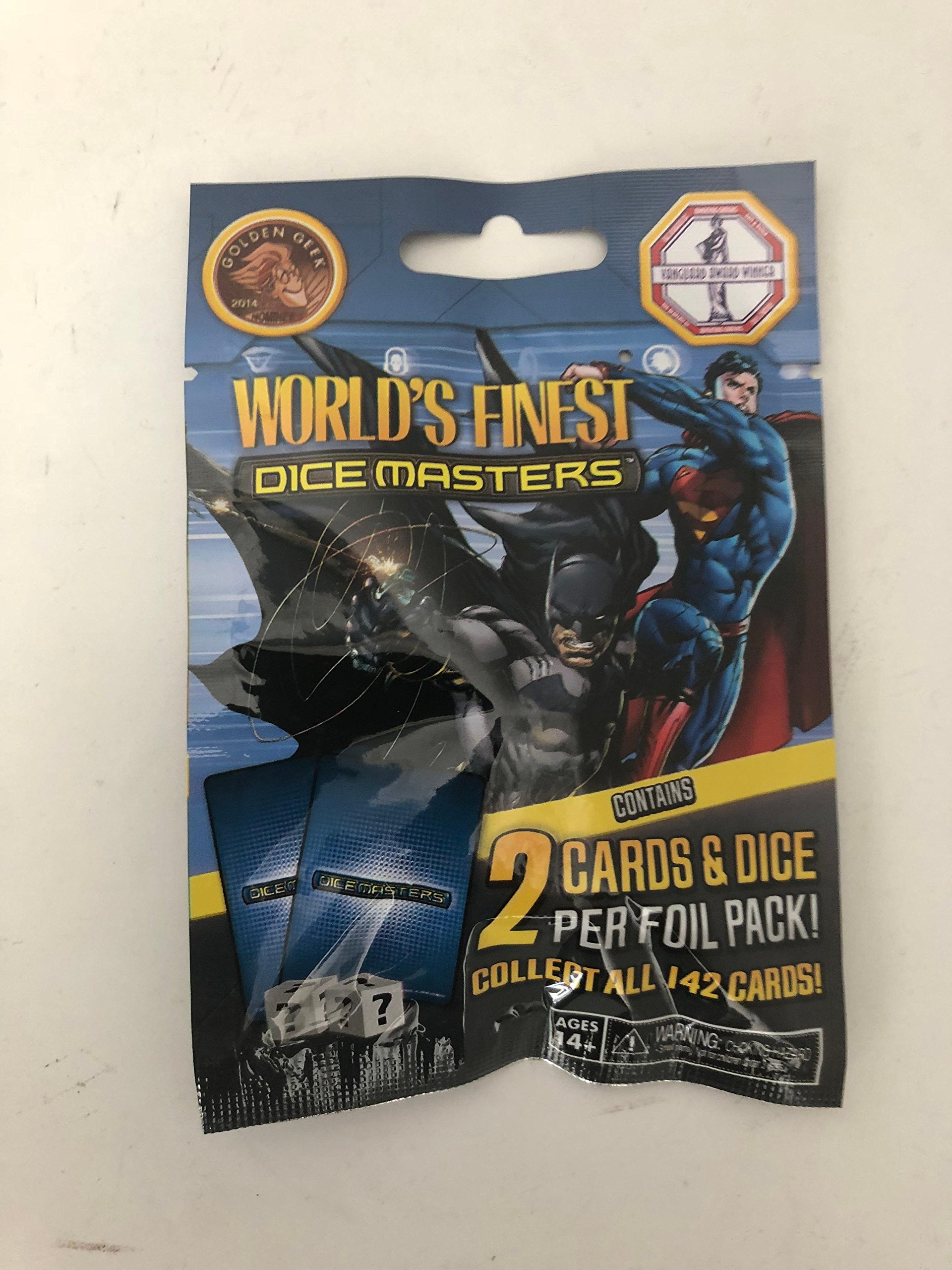 DC World's Finest Dice Masters: Cards & Dice Foil Pack - Walmart.com