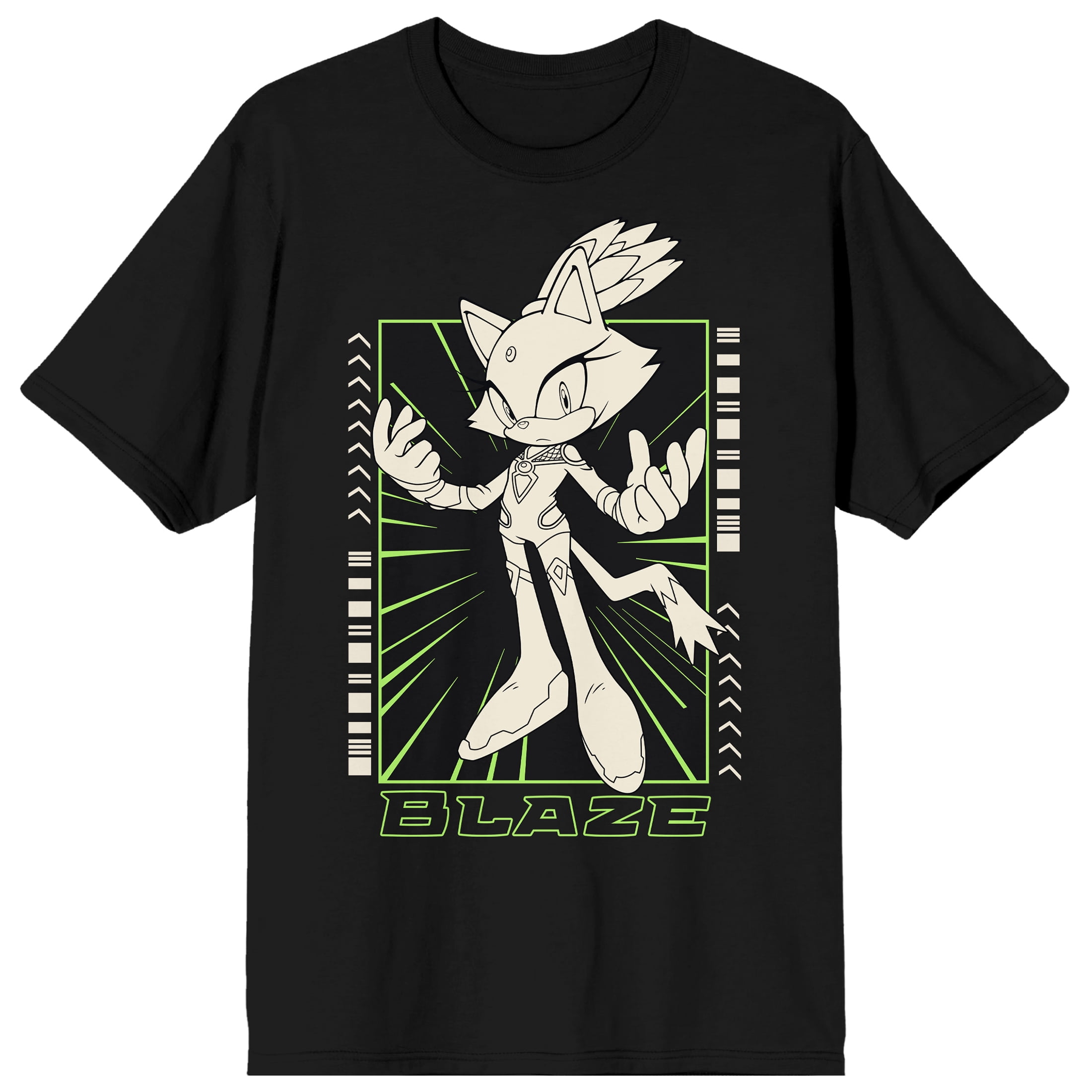 DC x Sega Silver the Hedgehog Men's Graphic Tee Crossover Character ...