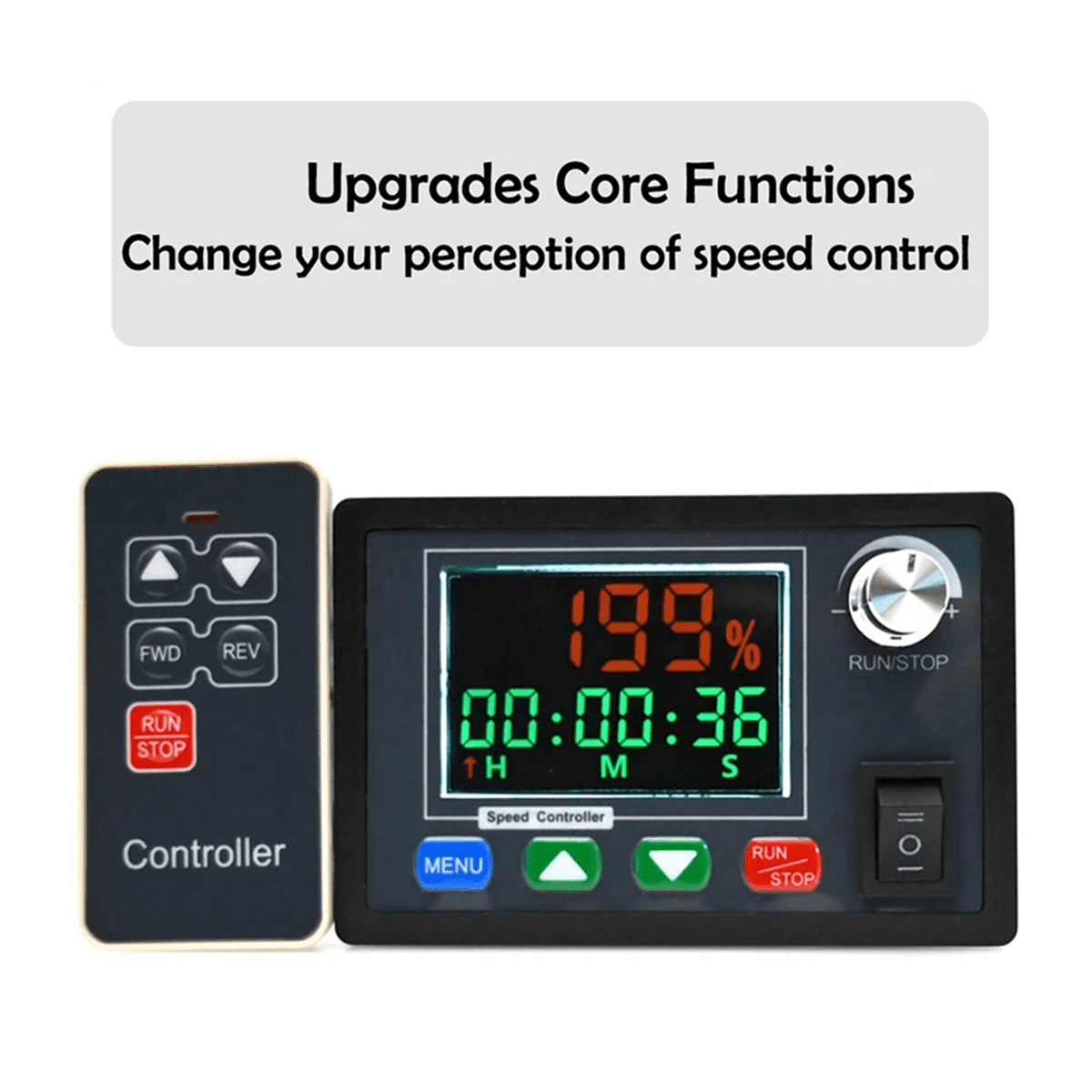 DC10-55V 40A PWM Motor Speed Controller Wireless Remote DC Brushed Motor Governor Positive ...