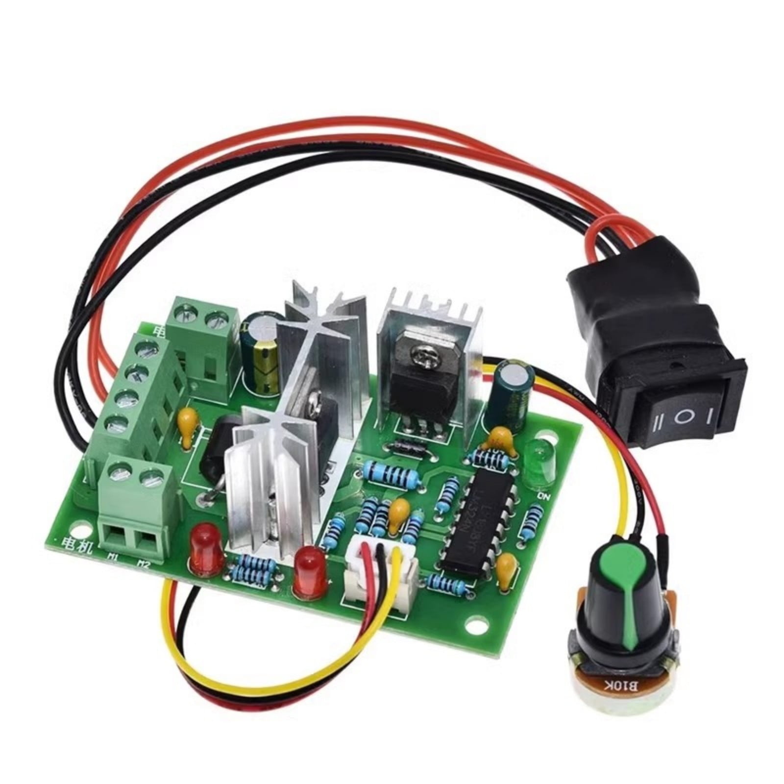 DC10V-30V Motor Controller 10V 12V 24V 30V 120W Variable Speed Support ...