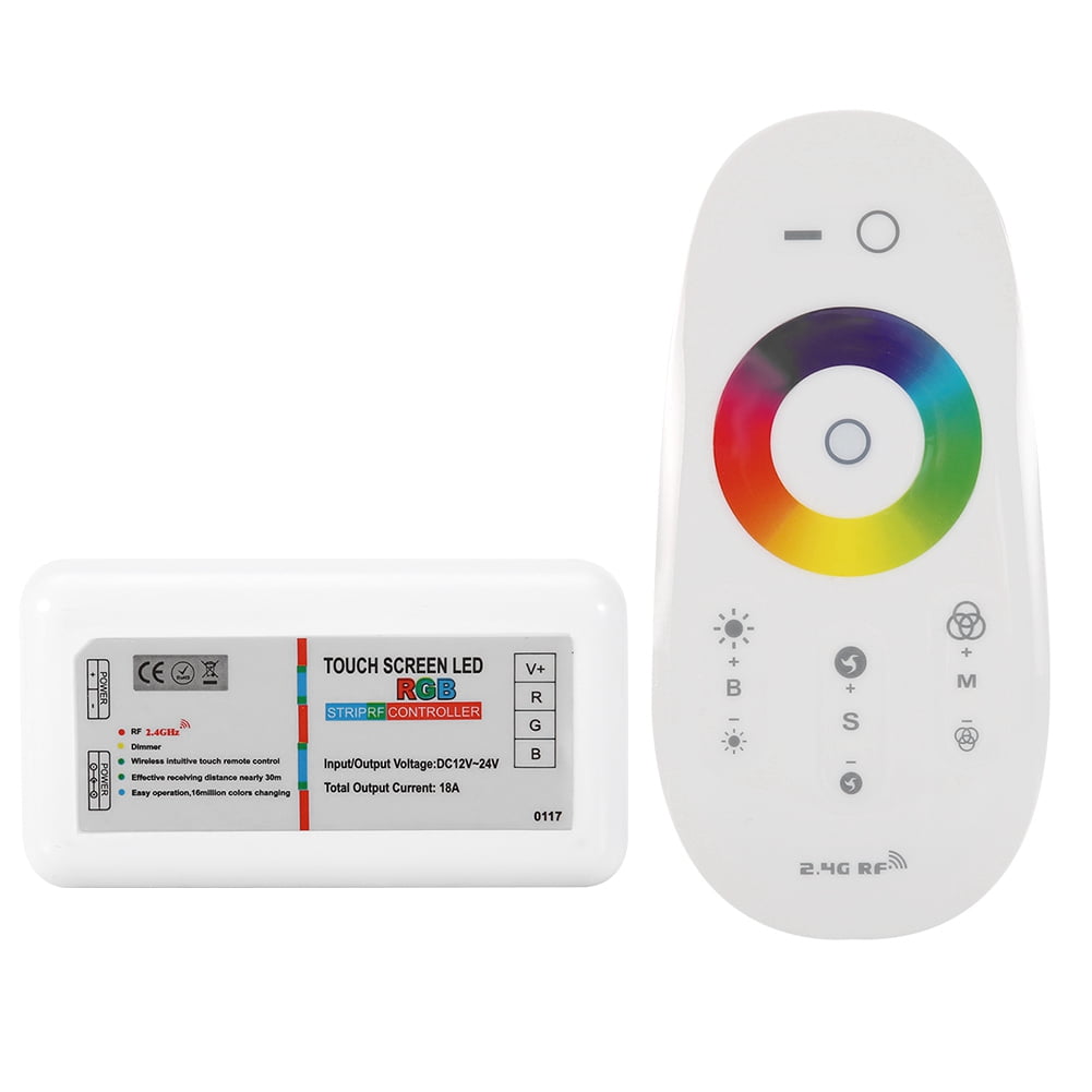 DC12-24V 2.4G Colorful LED Light Strip Controller Wireless Remote ...