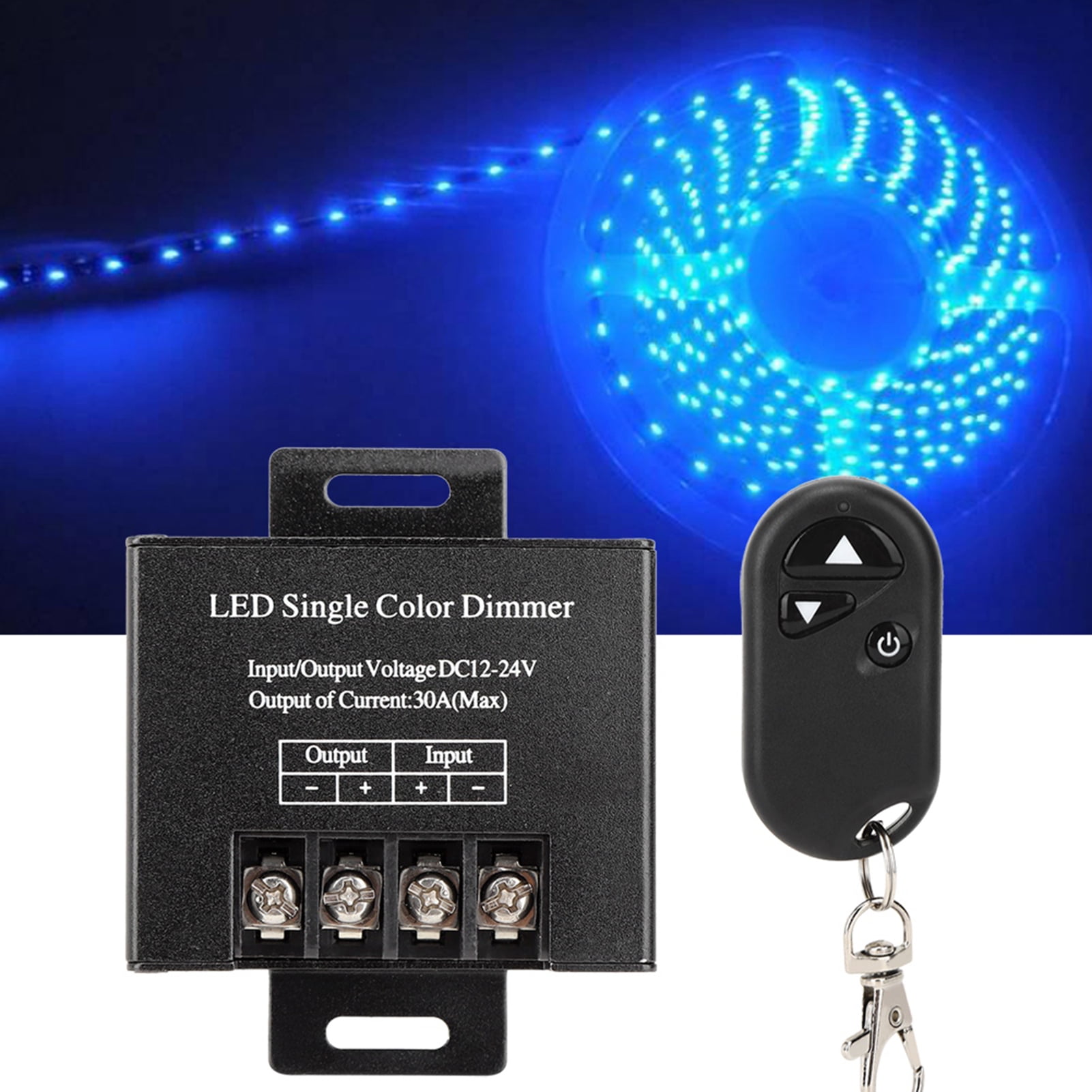 DC12‑24V 30A 720W 3 Keys RF Dimmer Wireless Remote Control Light ...