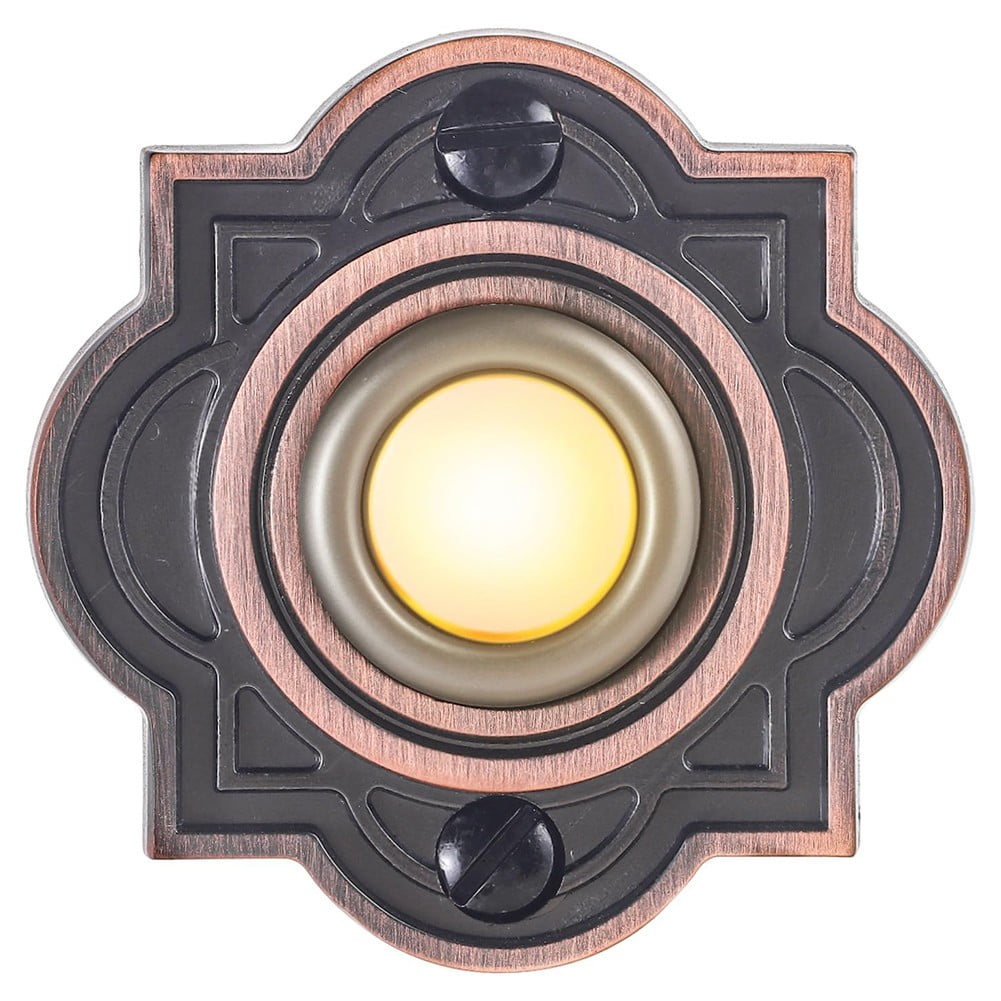 DC12-24V Metal Doorbell Push Button Wired Lighted Up LED Doorbell ...