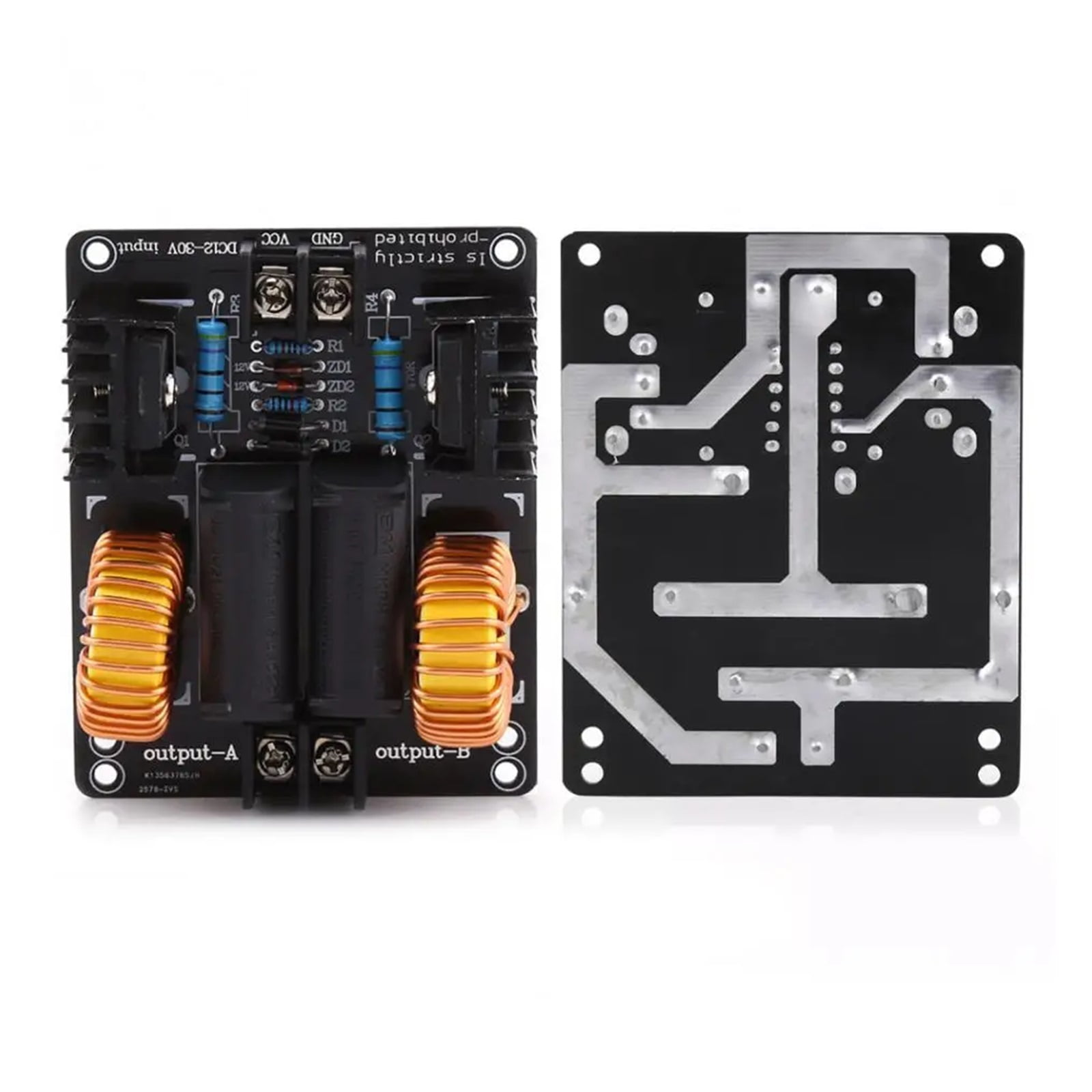 DC12-30V 1000W 20A ZVS Induction Heater Power Supply Driver Board Low ...