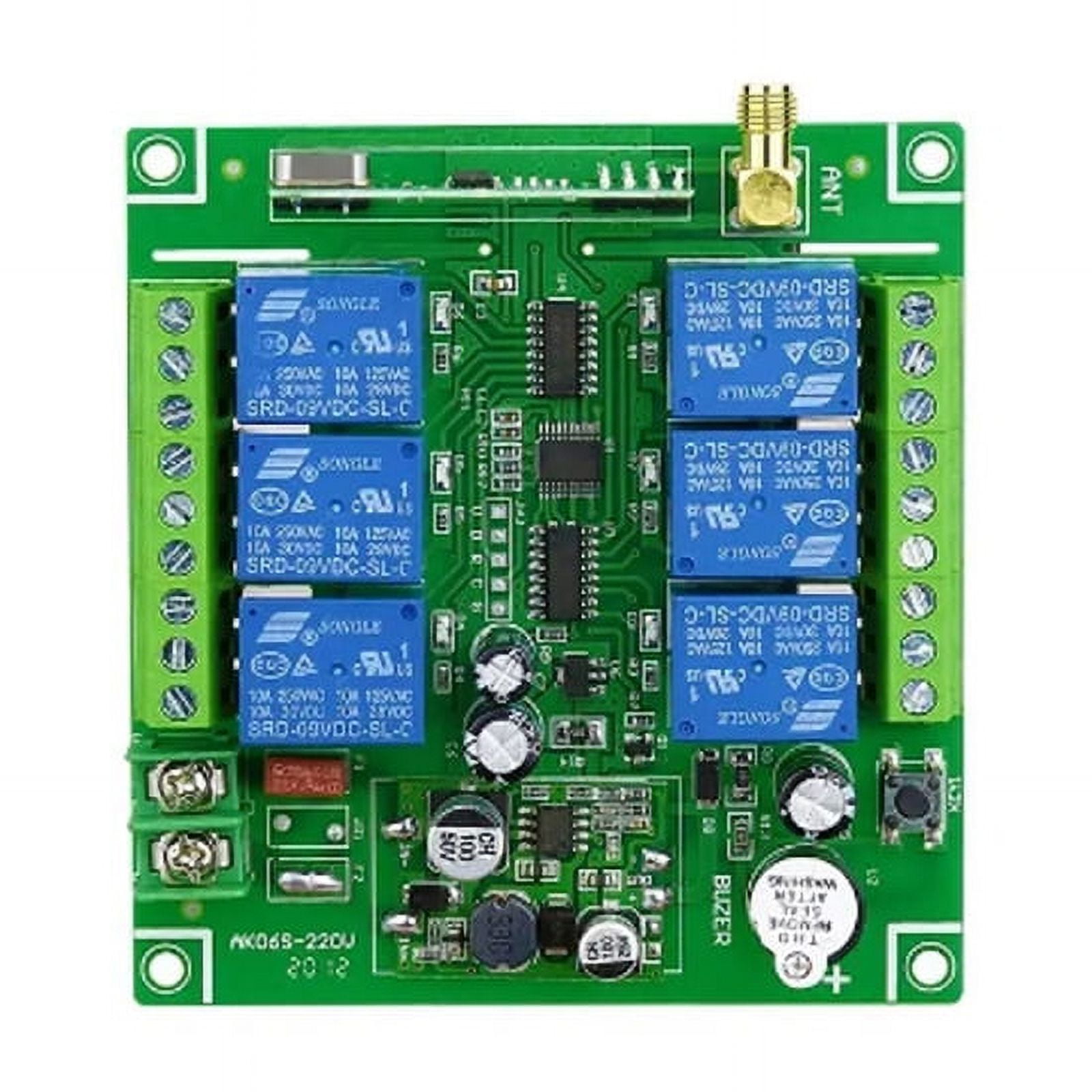 DC12-36V 6CH 433Mhz 10A Relay Industrial Grade Gate Garage opener RF ...