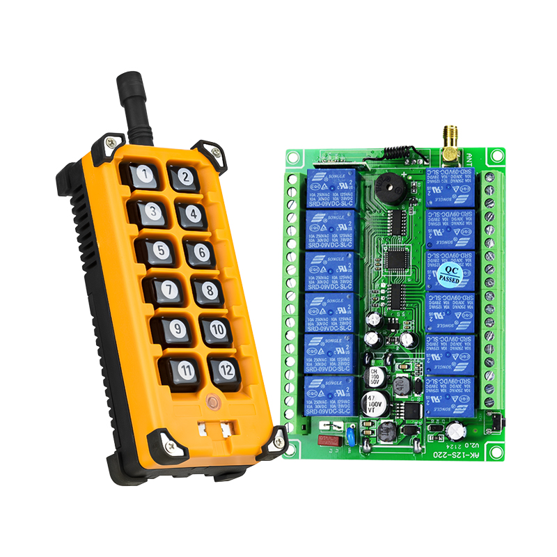 DC12~48V 12 Channels RF switch Universal Set for industry Control ...