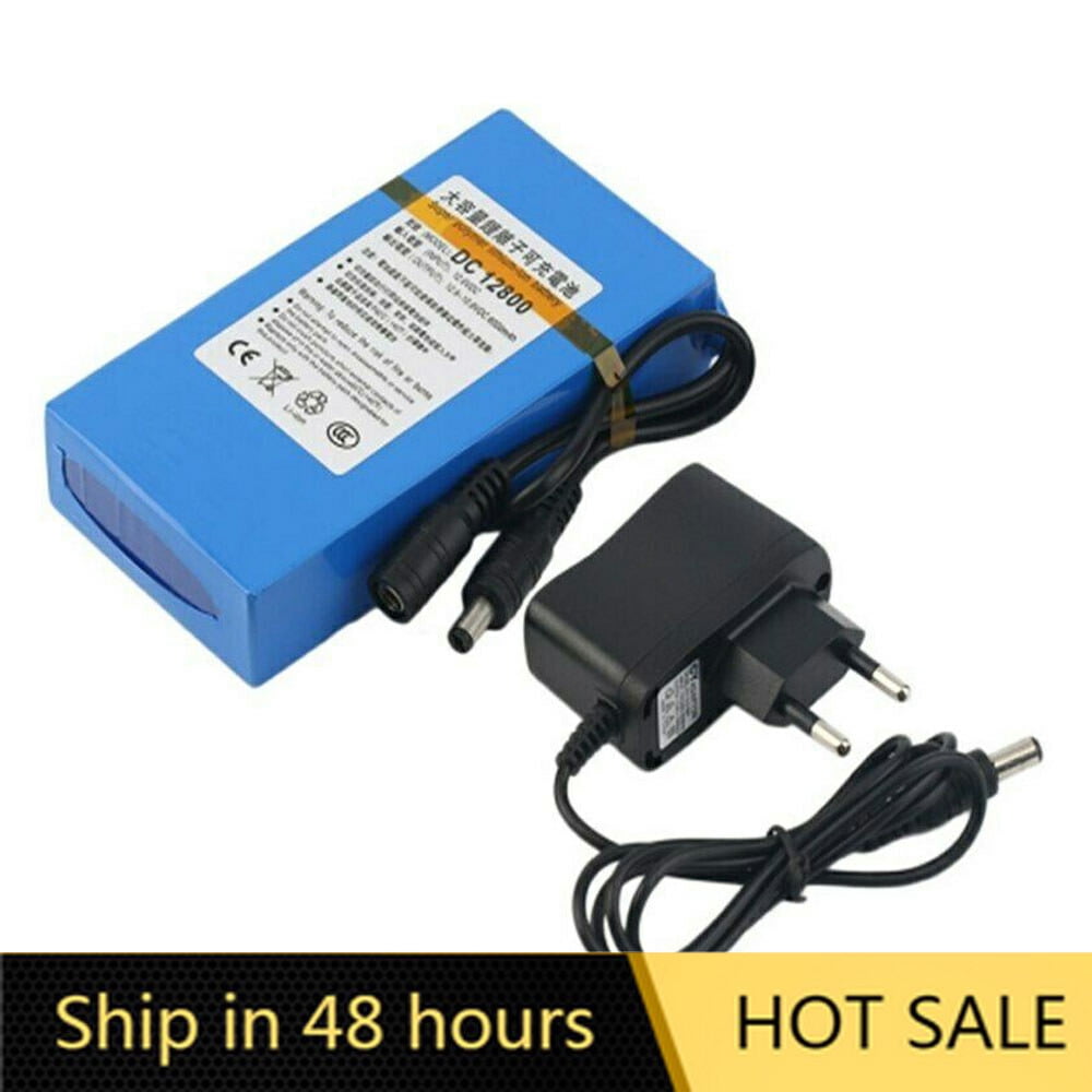 DC12800 8000mAh DC 12V Portable Li-ion Rechargeable Battery Pack For ...