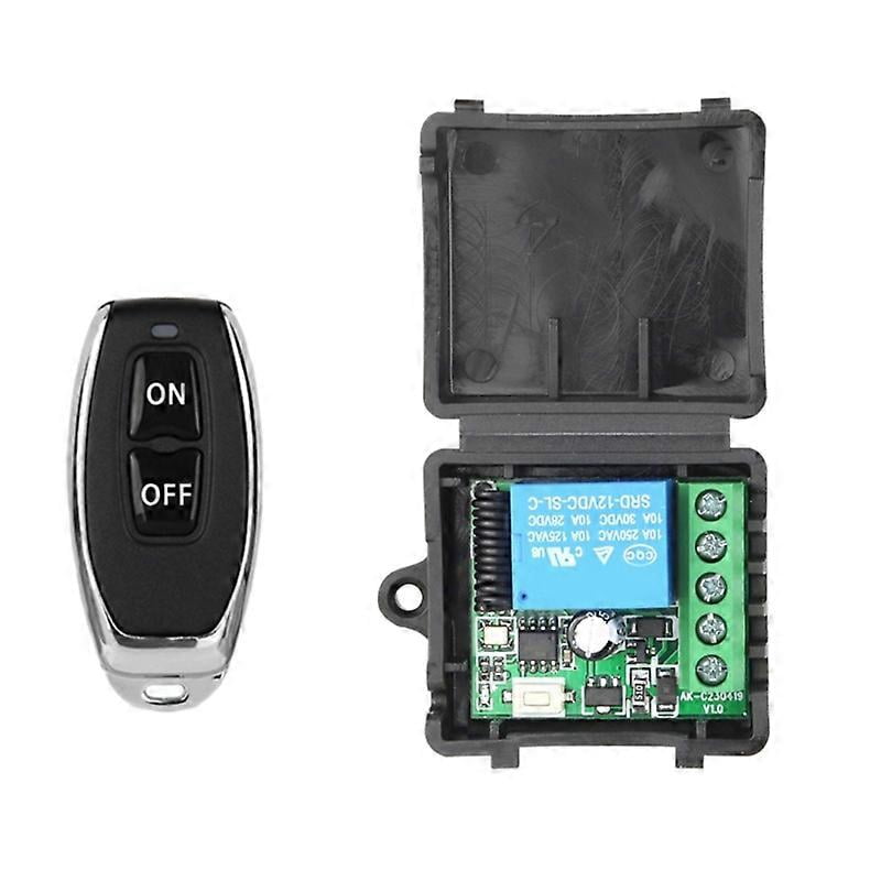 DC12V 10A Relays 1CH 433MHz RF Wireless Radio Frequency Remote Control ...