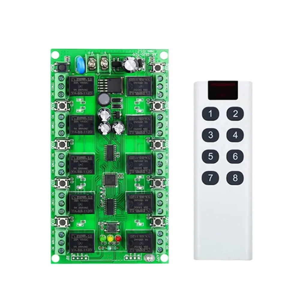 DC12V 10CH Controller Universal Wireless Switch Relay Receiver Module ...