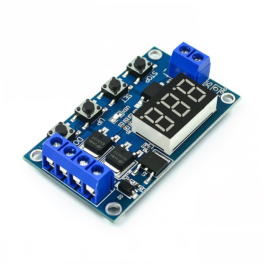 DC12V 24V Dual MOS LED Digital Delay Controller Trigger Cycle Timer ...