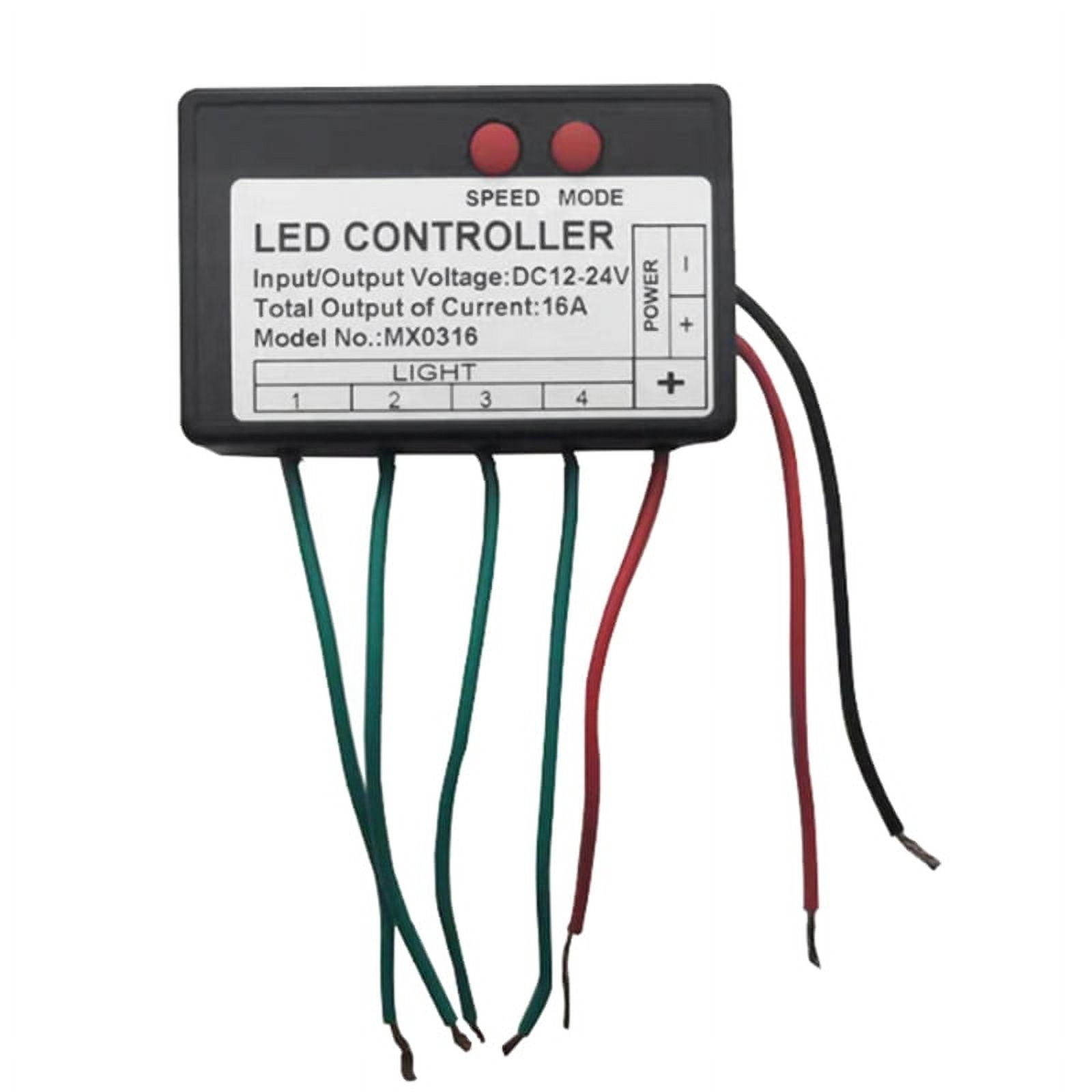 DC12V-24V Led Strip Light Controller Jump Water Burst Flash Horse Sign ...