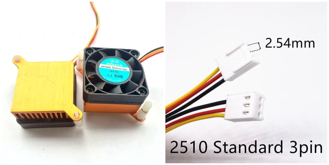 DC12V 40mm 40x40x25mm 4010 Fan Graphics Card Fan with Heat Sink Cooler ...