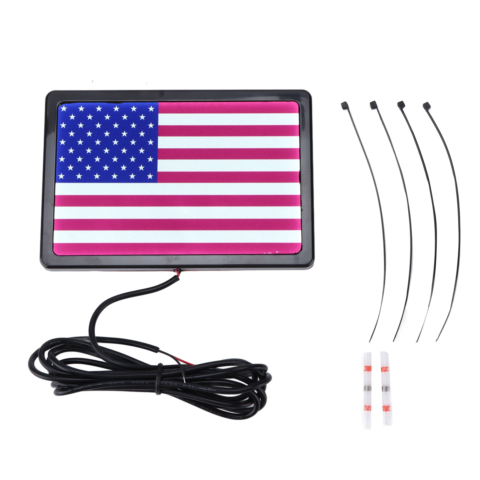 DC12V 4x6in LED Flag Light USA American Universal Accessory for ...