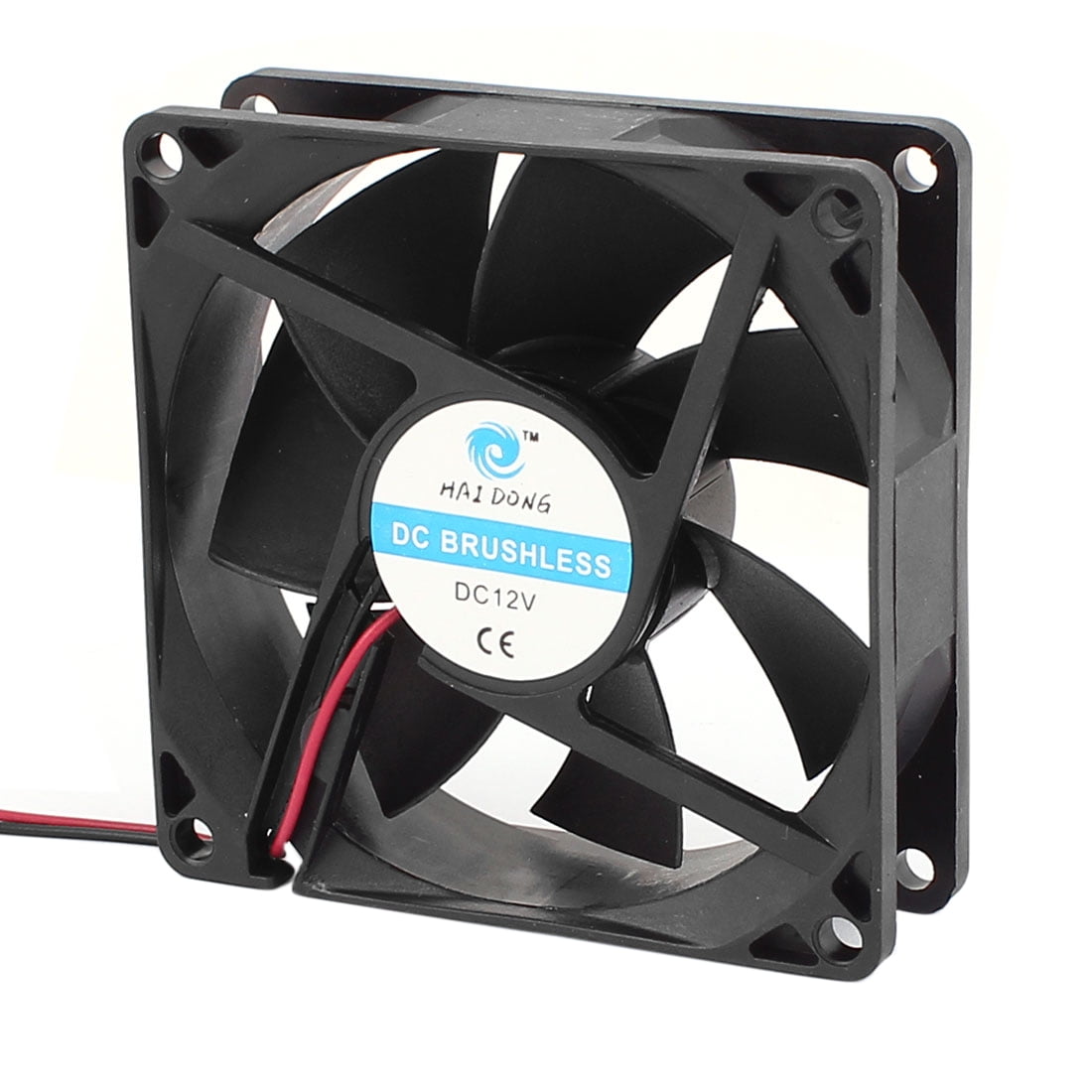 DC12V 80mmx80mmx25mm PC CPU Computer Cooling Fan w Metal Finger Guard ...