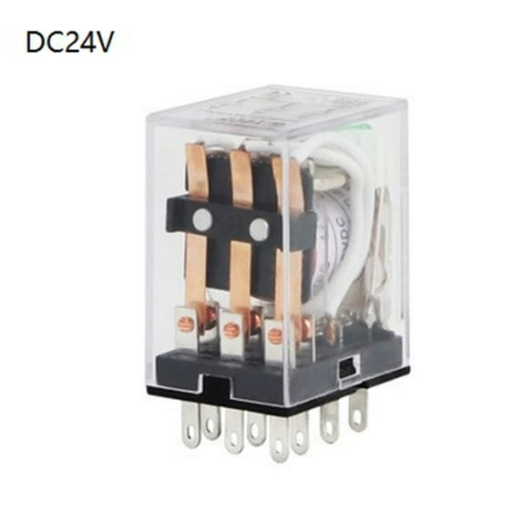 DC12V/AC220V/DC24V Electromagnetic Power Relay 11-Pin 5A with Led ...