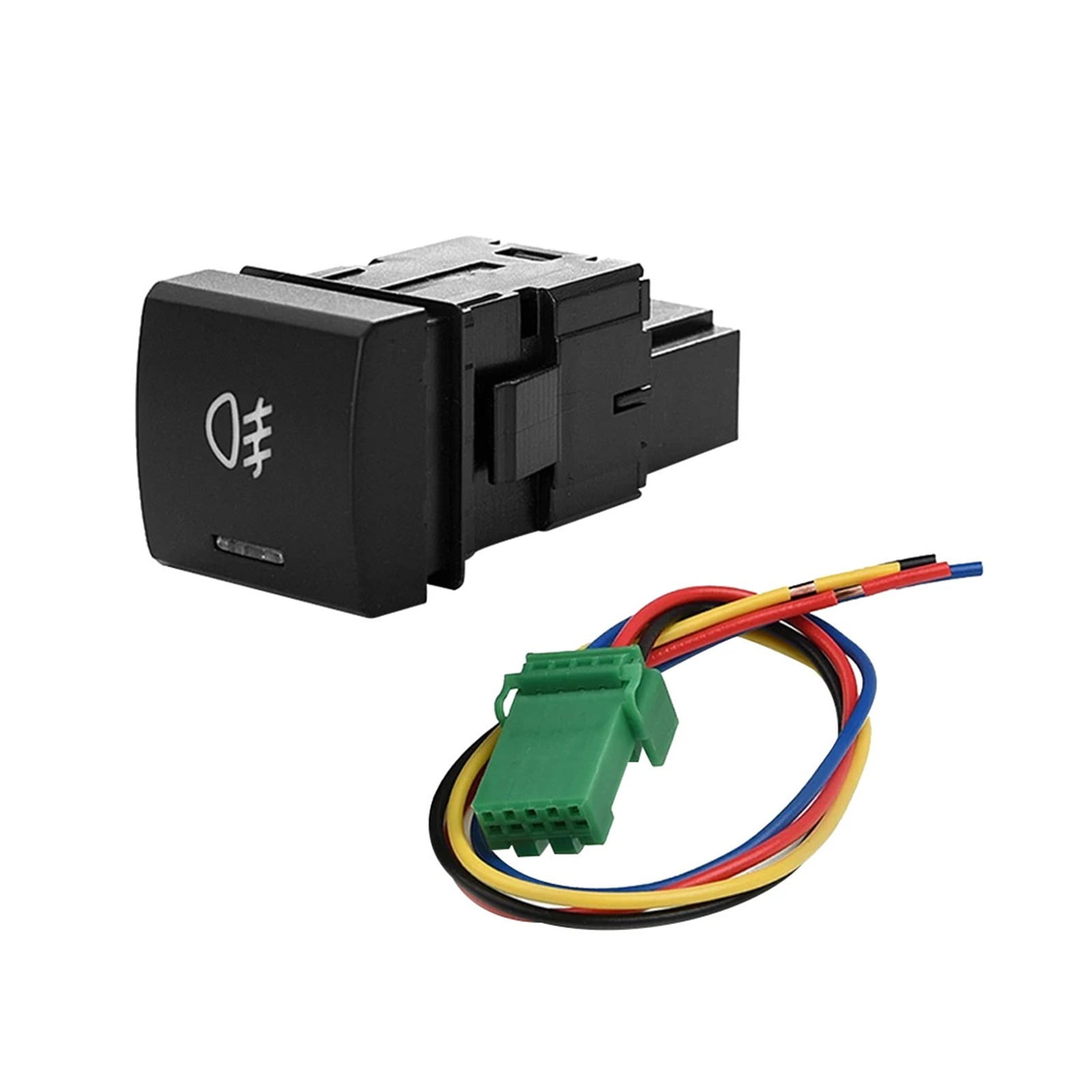 DC12V Front Fog Light Push Switch 4 Wire Button Car Fog LED Switch Lamp ...