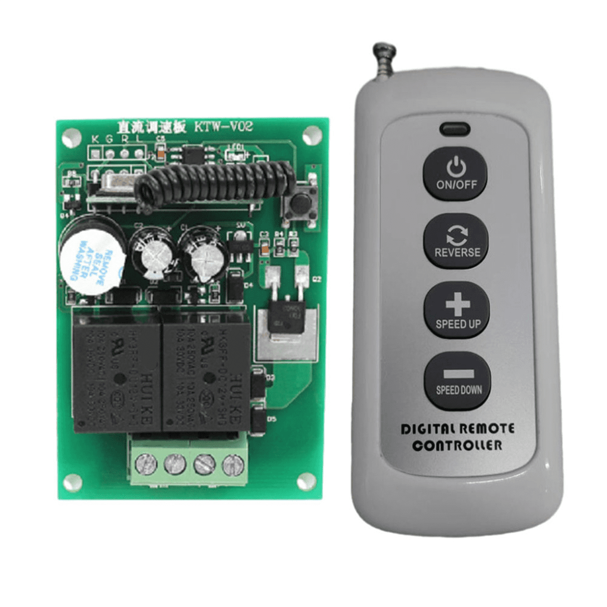 DC12V Motor Controller Kit Speed Wireless Remote Control Electric ...