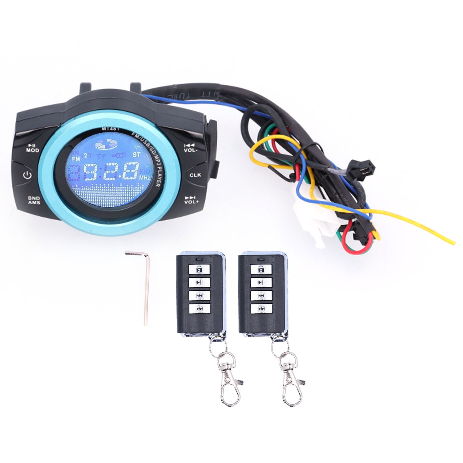 DC12V Motorcycle MP3 Power Amplifier Music Audio Player 87.5?108MHz ...