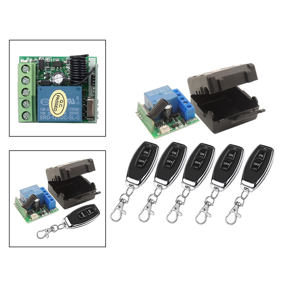 DC12V Wireless Switch Relay Receiver with Remote Control Functionality ...
