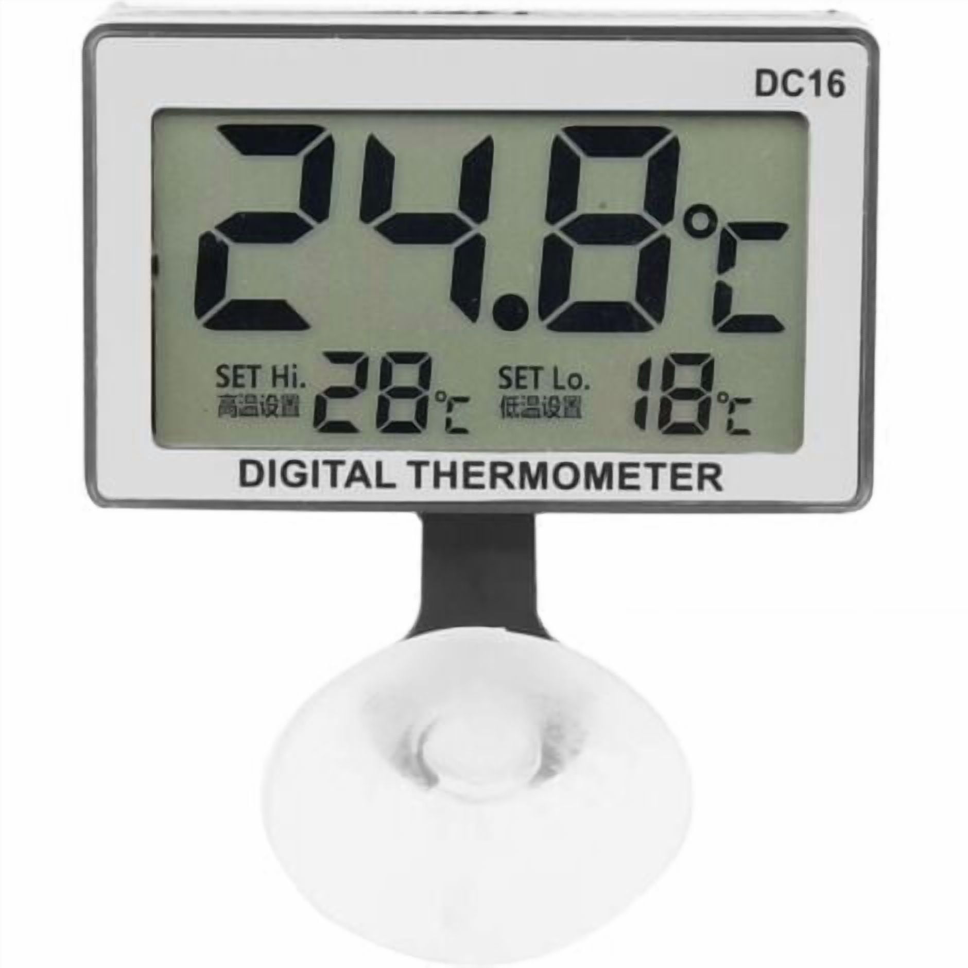 DC16 LCD Aquarium Thermometer Digital Accurate Aquarium Waterproof ...