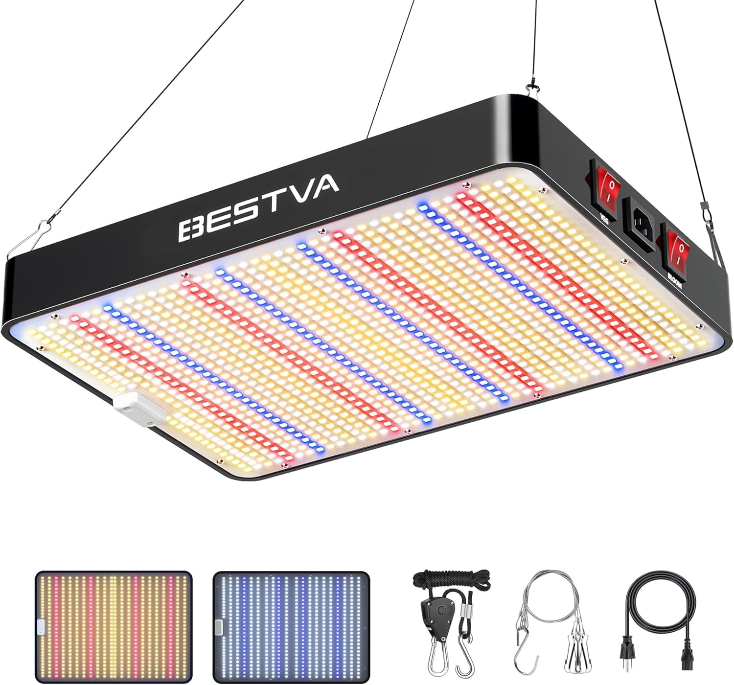 DC2000 LED Grow Light, Full Spectrum Grow Lights for Indoor Plants with ...