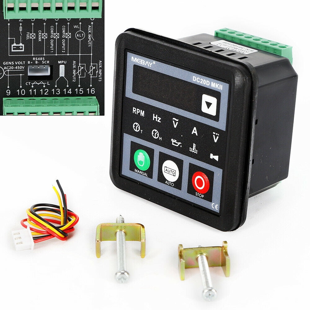 DC20D Genset Controller Upgrade for Diesel/Gasoline Engine Generator Genset Generator Controller ...