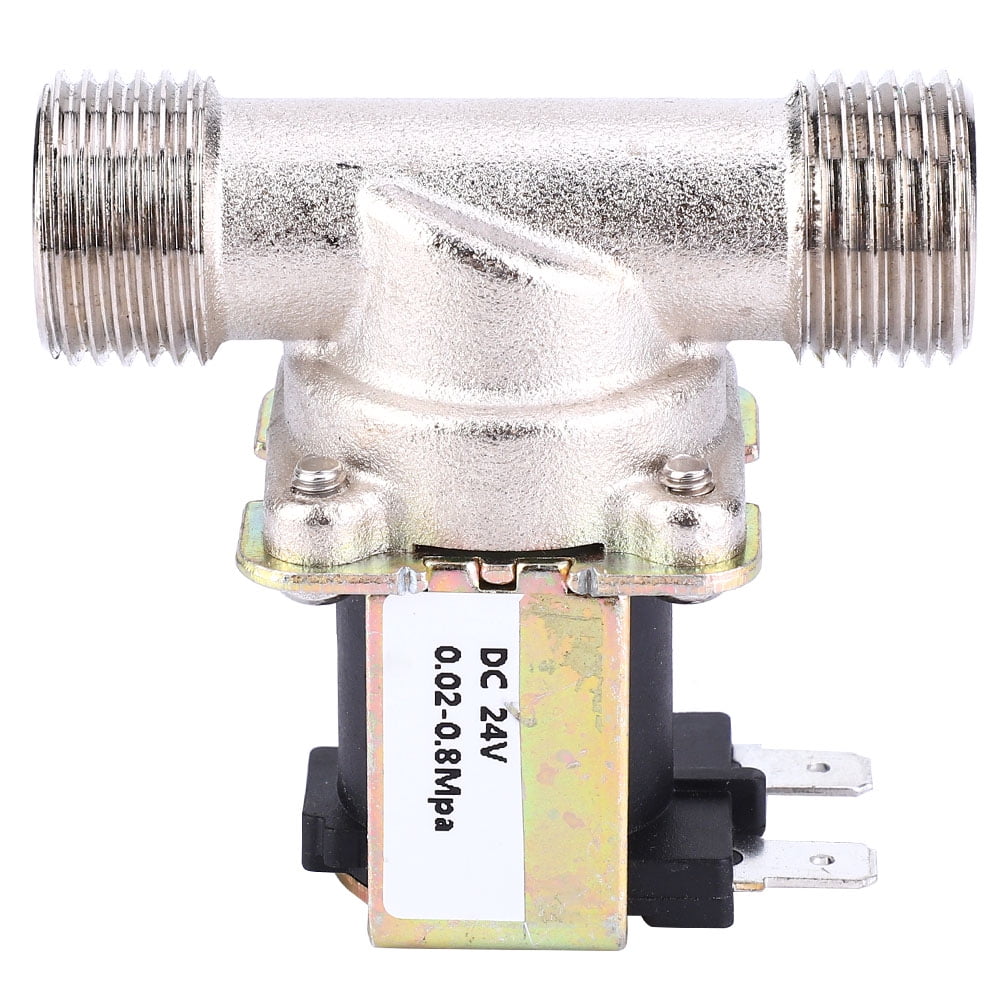 DC24V G1/2 NC Brass Electric Solenoid Water Valve, Normally Closed ...