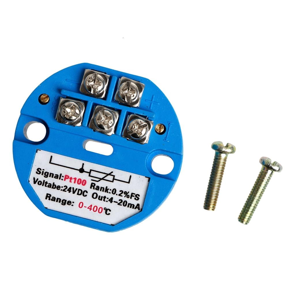 DC24V Temperature Transmitter Module 4-20mA Output PT100 Sensors for ...