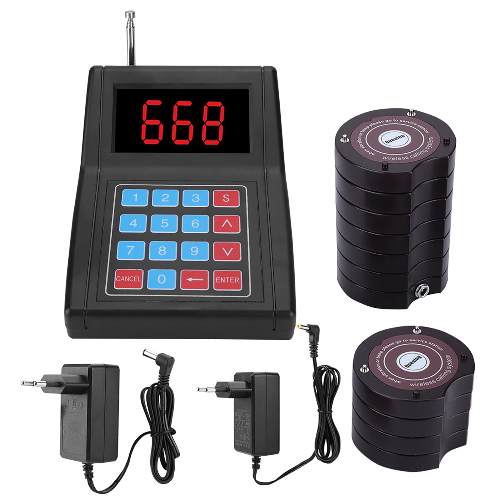 DC3.7V 300mAh 10?Receiver Pager Waiter Calling Wireless Paging Queue ...