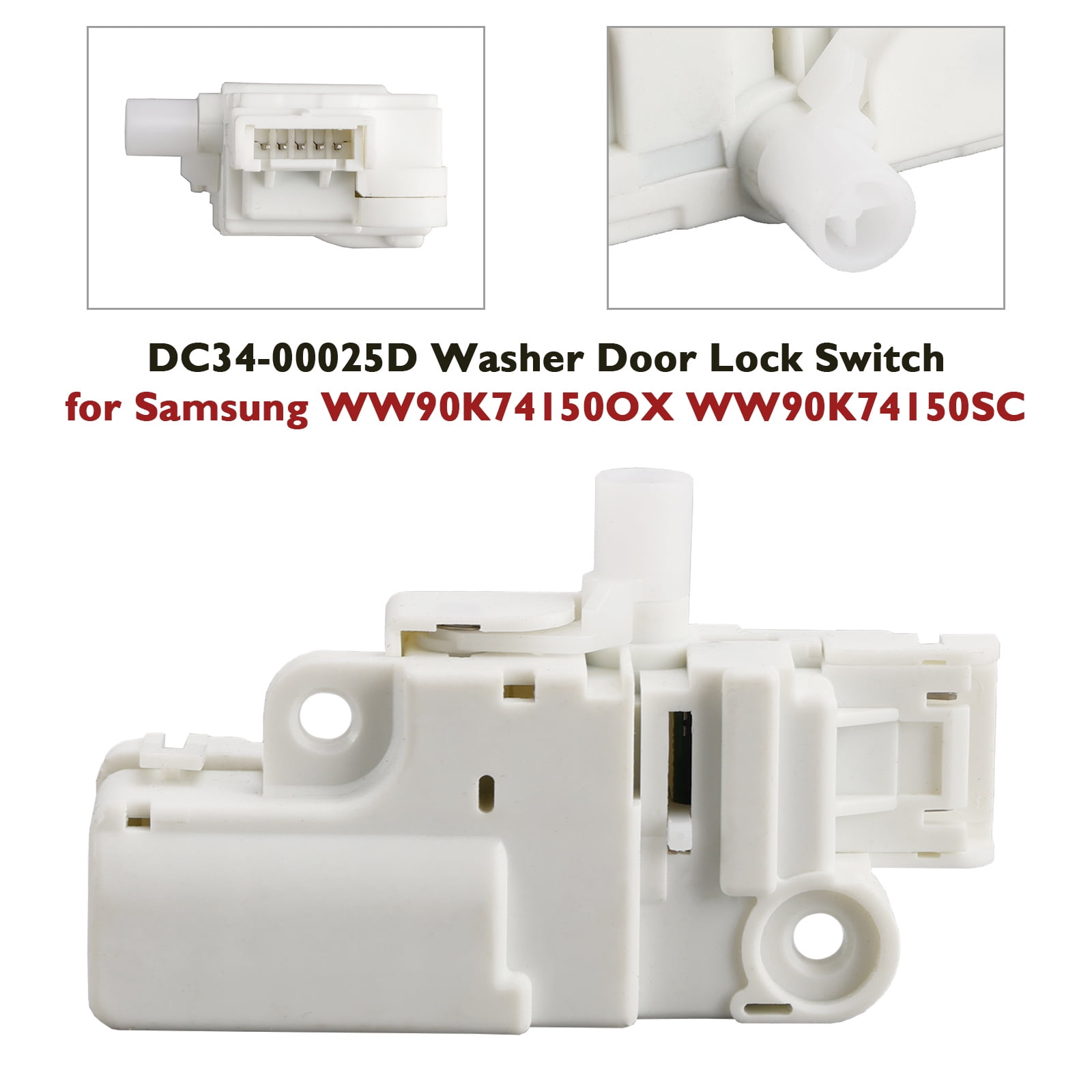 DC34-00025D Washer Door Lock Switch for Samsung WW90K74150OX ...