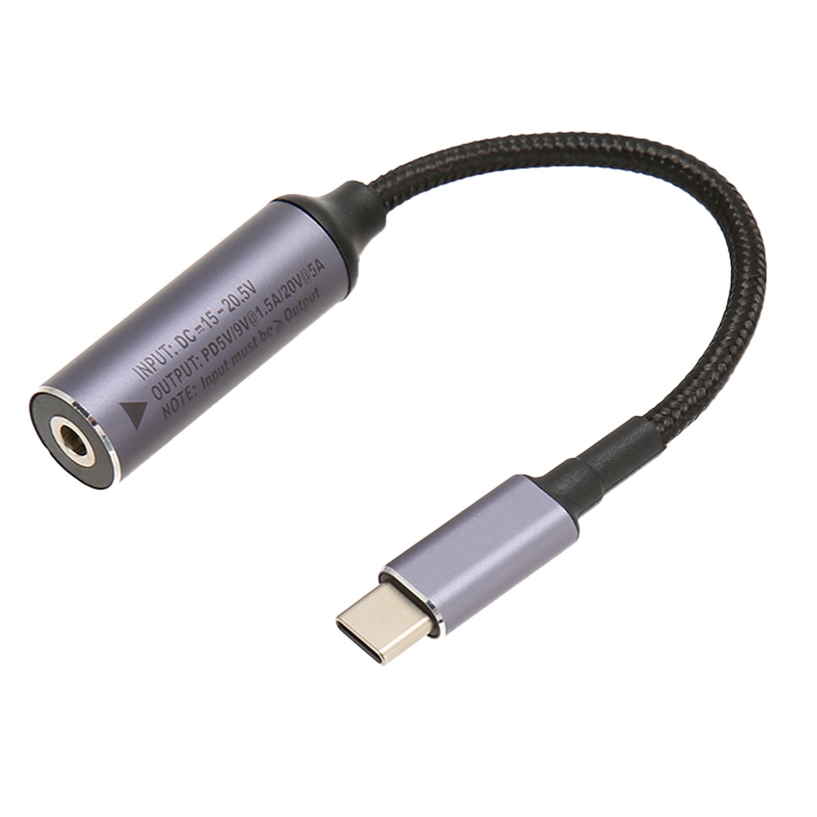 DC4.0mmx1.35mm Female Input to Type C Male Power Charging Cable Support ...