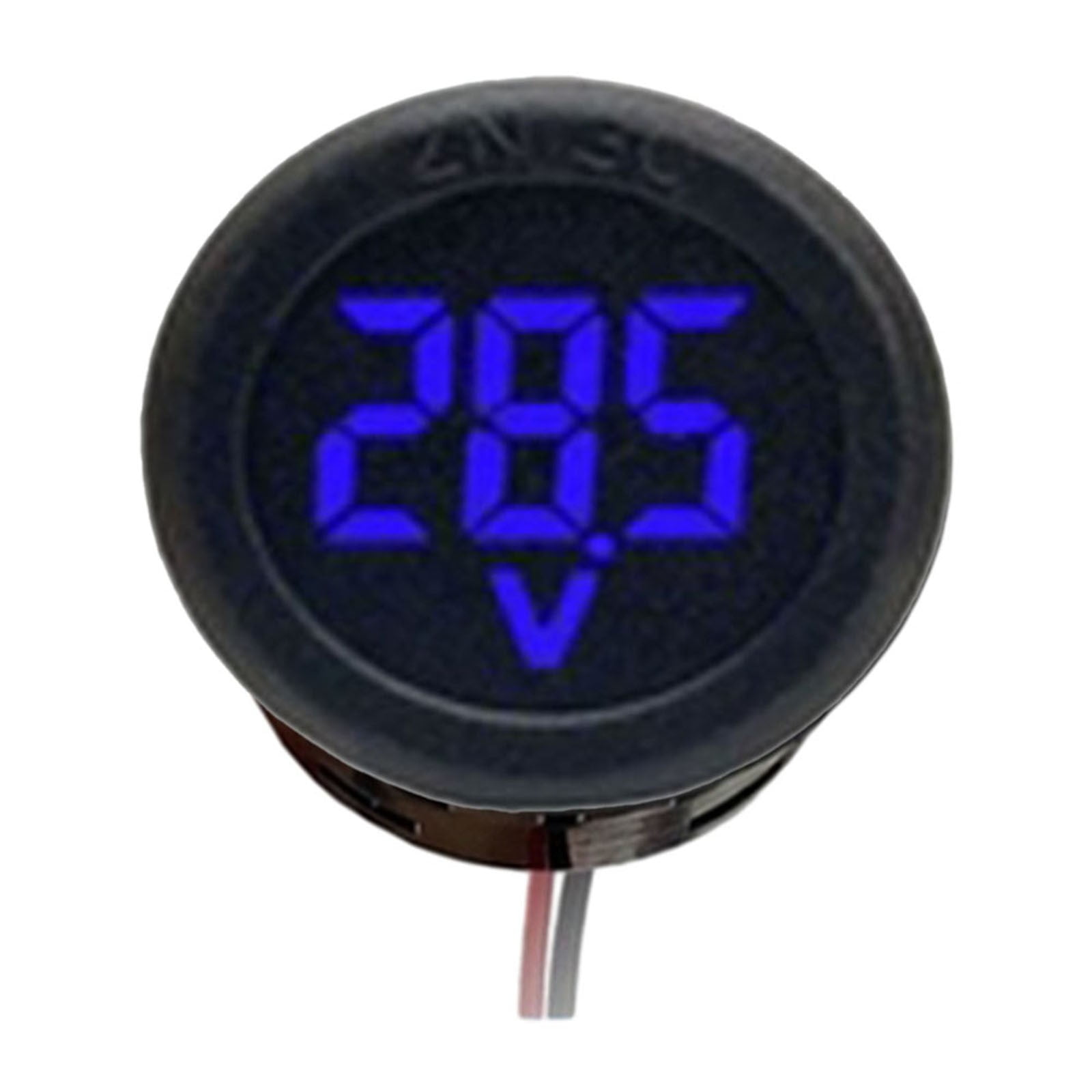 DC4-100V Round Car Voltmeter LED Digital Display Voltage Electricity ...