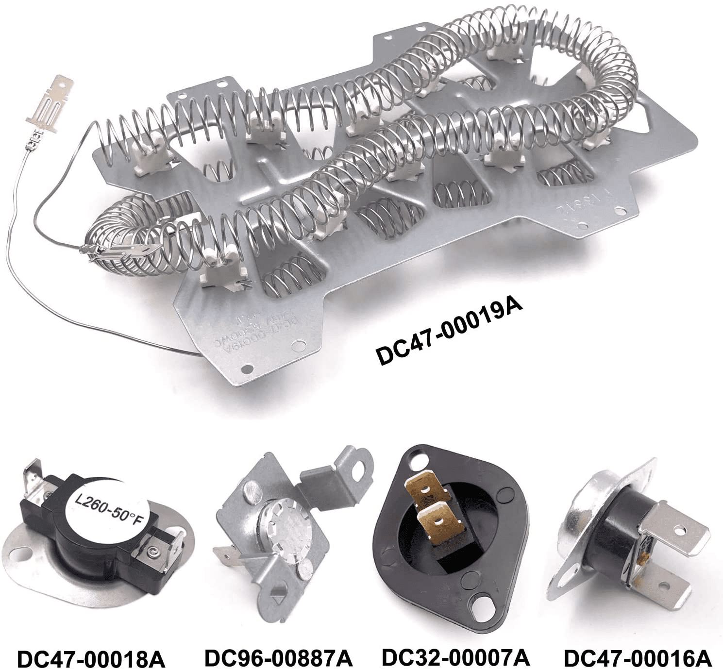 DC47-00019A Heating Element Kit DC47-00018A DC96-00887A DC32-00007A DC ...