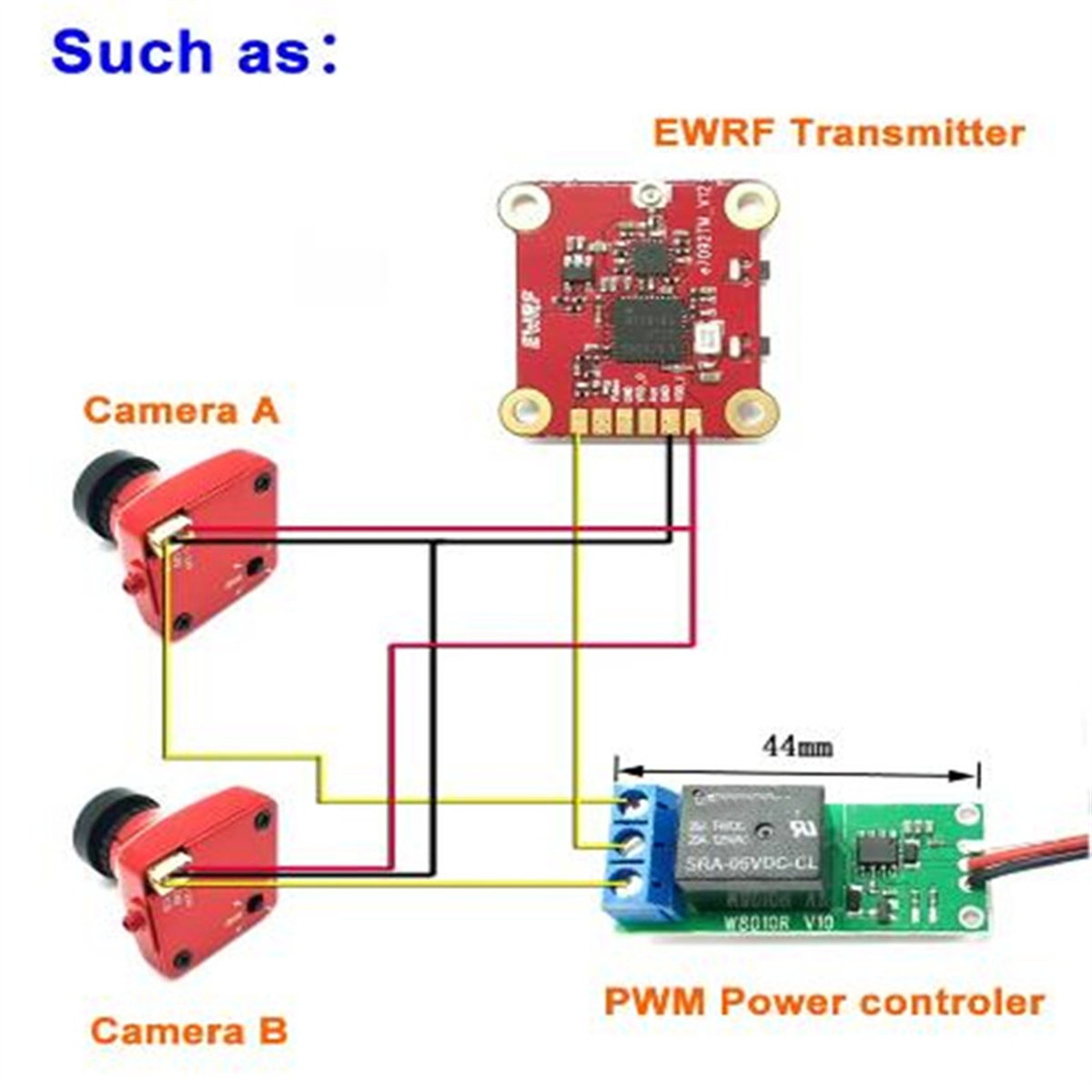 DC5-12V PWM Power Controller Remote Control Relay Model Remote Switch Airplane Model Lamp PWM ...