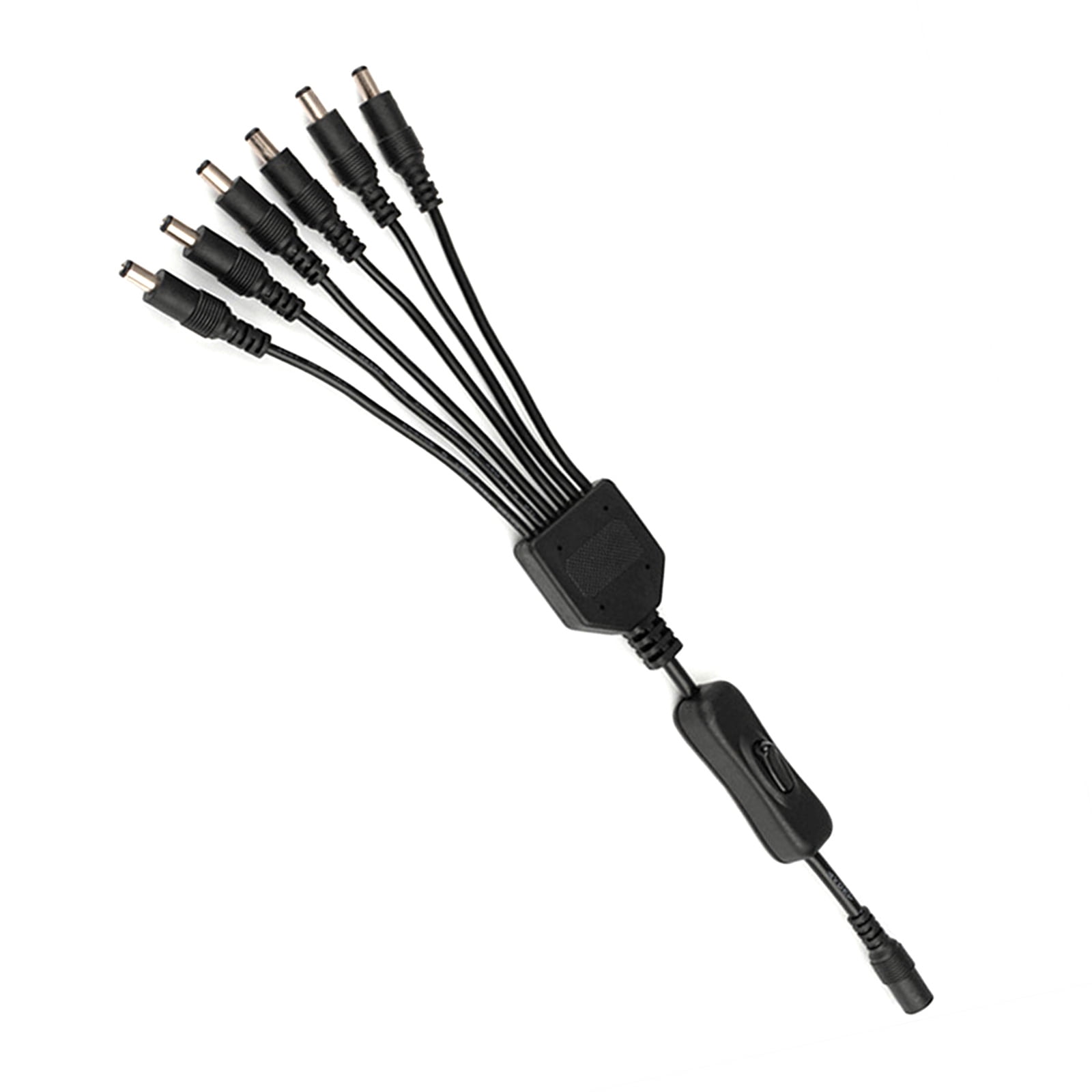 DC5.5x2.1mm 1 Female to 2/3/4/5/6 Male On/off Control Cable DC5521 Y ...