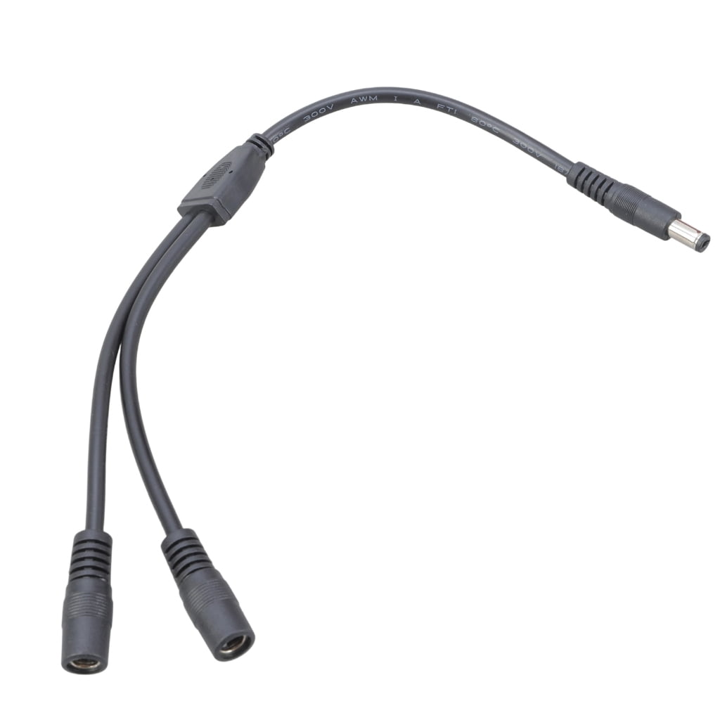 DC5.5x2.1mm Y Splitter Power Wire for Security Cameras and LED Lighting ...